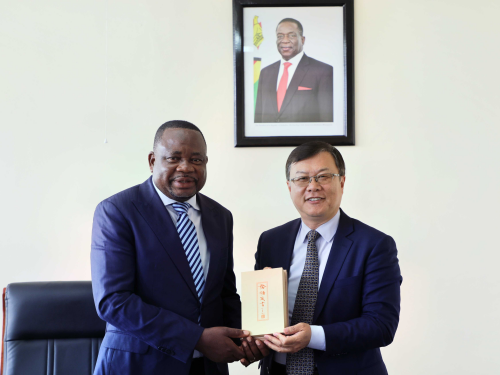 Chinese Ambassador to Zimbabwe Zhou Ding Meets with Zimbabwean Minister ...