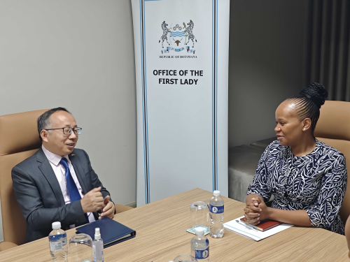 Chinese Ambassador to Botswana Fan Yong Pays A Courtesy Call to ...