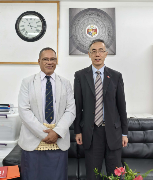 Chinese Ambassador to Tonga Liu Weimin Meets with Tonga’s Deputy Prime ...