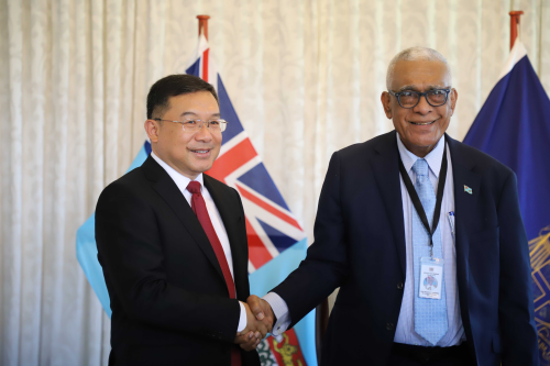 Chinese Ambassador to Fiji Zhou Jian Pays Courtesy Call on Fijian ...