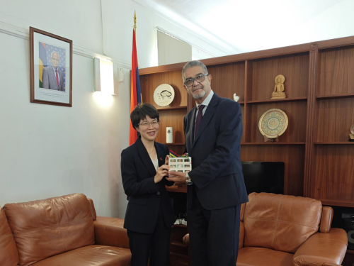 Chinese Ambassador to Mauritius Huang Shifang Meets with Vice-President ...