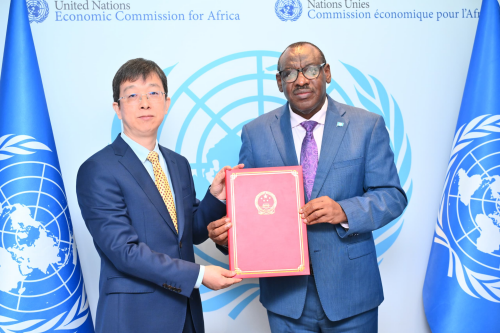 Head of the Chinese Mission to the African Union Ambassador Jiang Feng ...