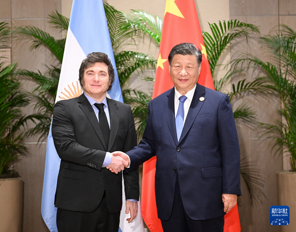 Xi Jinping Meets with Argentine President Javier Milei_Ministry of ...